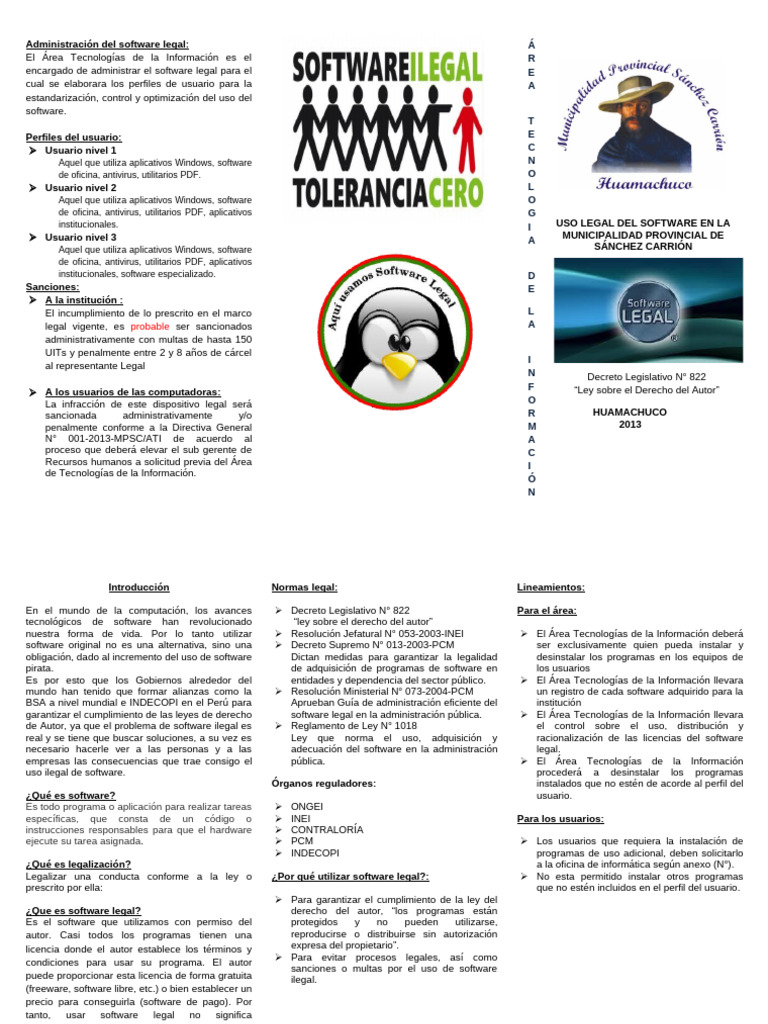 Triptico N° 12 | PDF | Software | Usuario (informática)