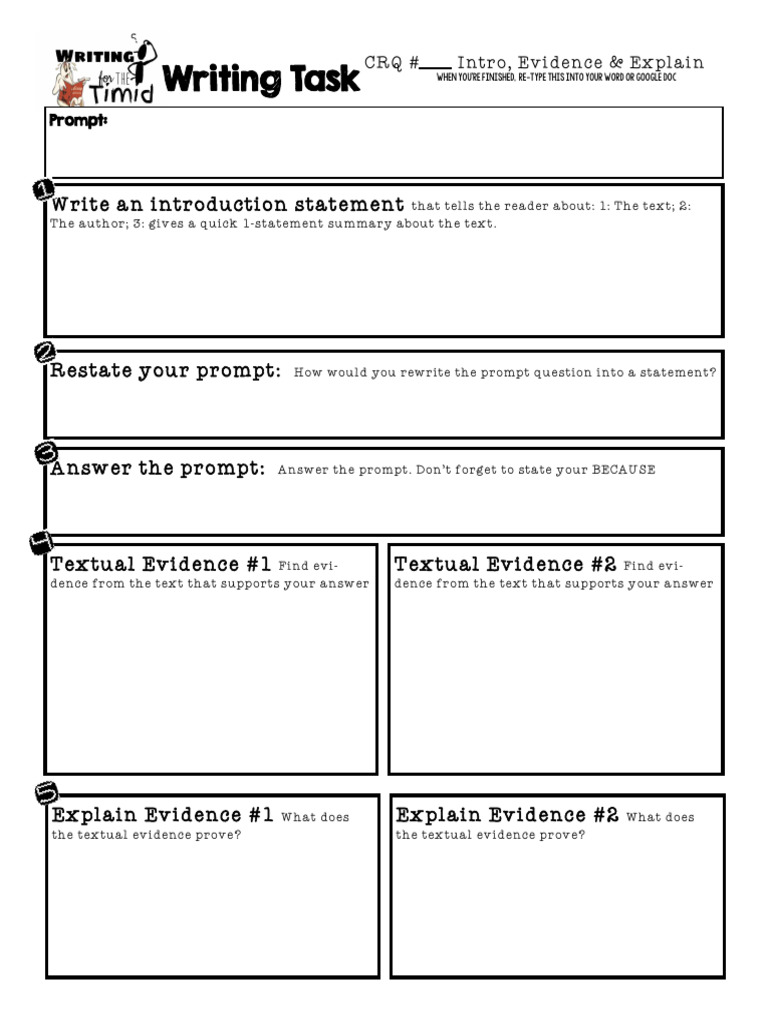 Writing Task: Write An Introduction Statement | PDF | Sentence ...