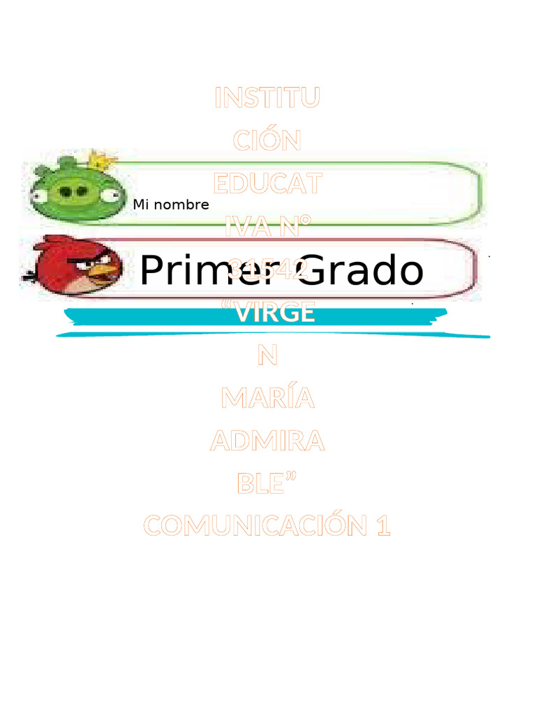 Comunicación 1 Grado Pdf Pollo Ornitología