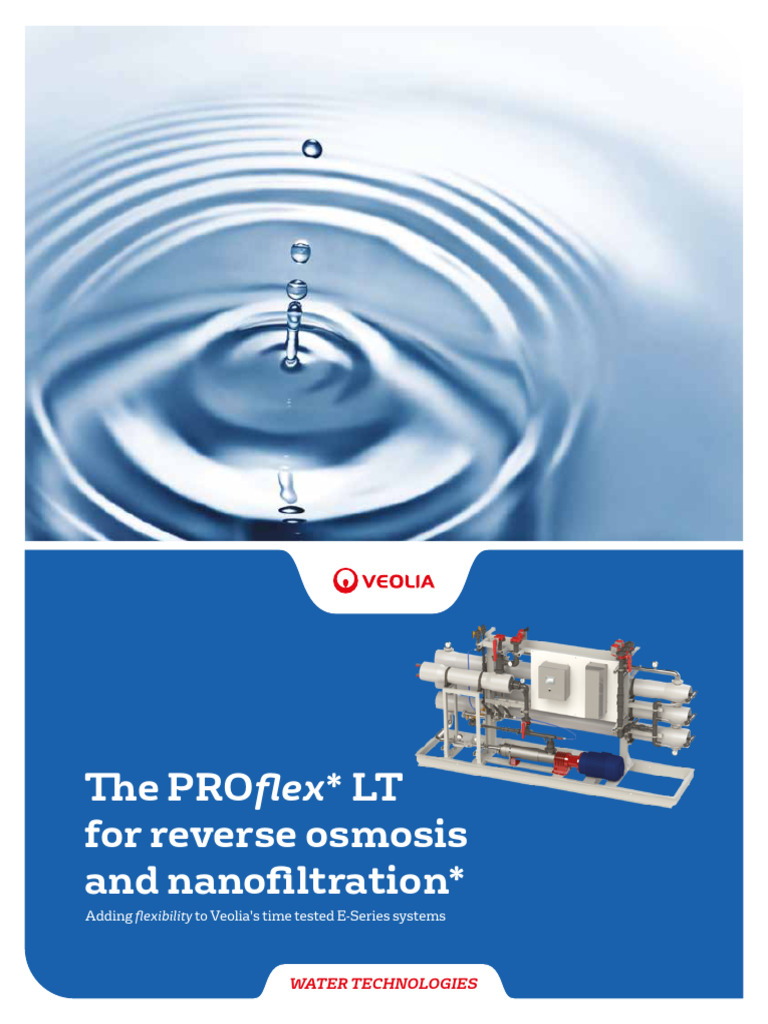 PROflex LT: Flexible RO & Nanofiltration System | PDF | Membrane | Pump