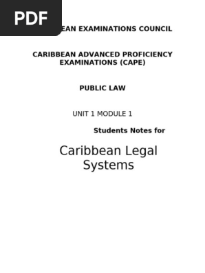Jason Ivler Quotes Cape Law Unit 1 Caribbean Legal And System | PDF