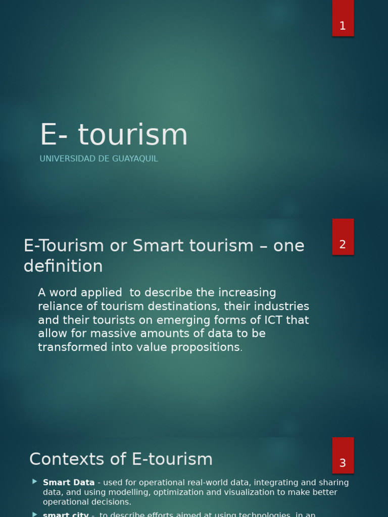 E- Tourism Contexts | PDF | Tourism | Economies