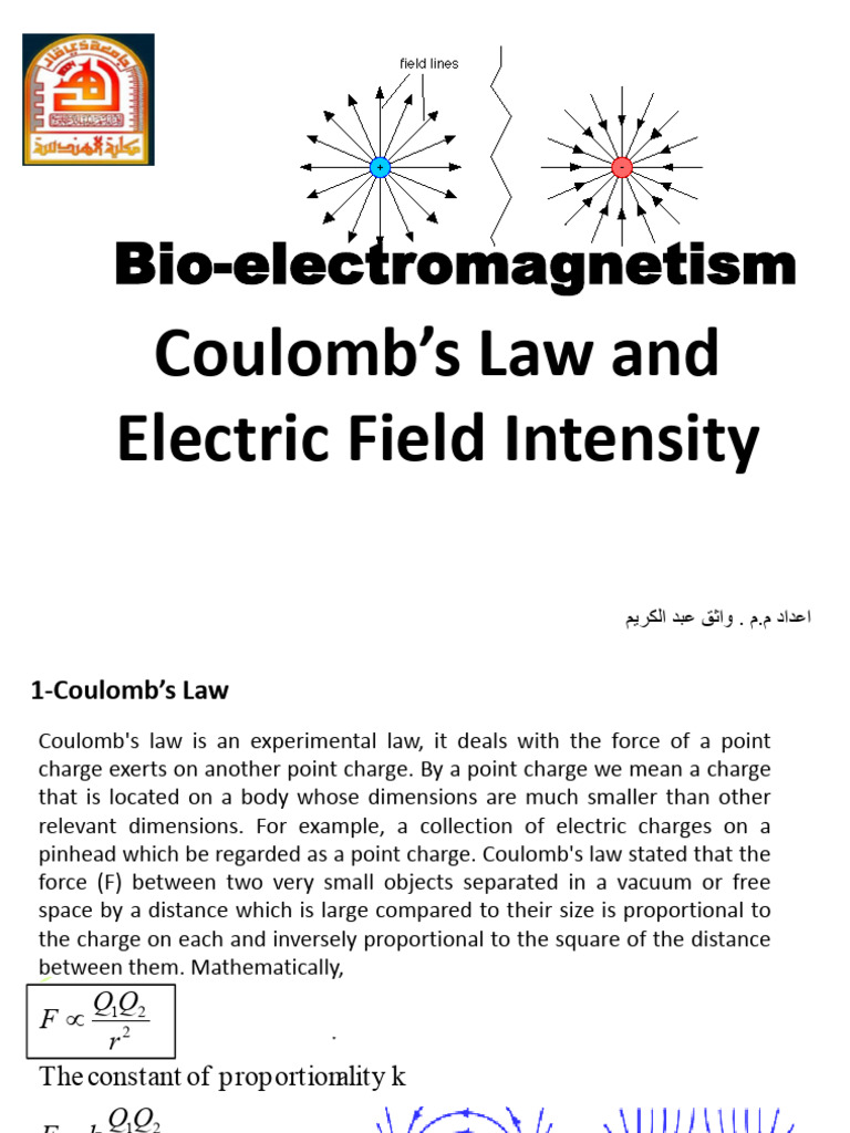 Lecture 2coulomb's Law and 2 | PDF | Electric Field | Force