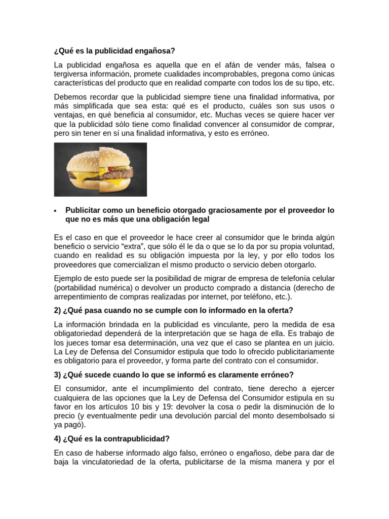 Qué Es La Publicidad Engañosa | PDF | Publicidad | Los consumidores