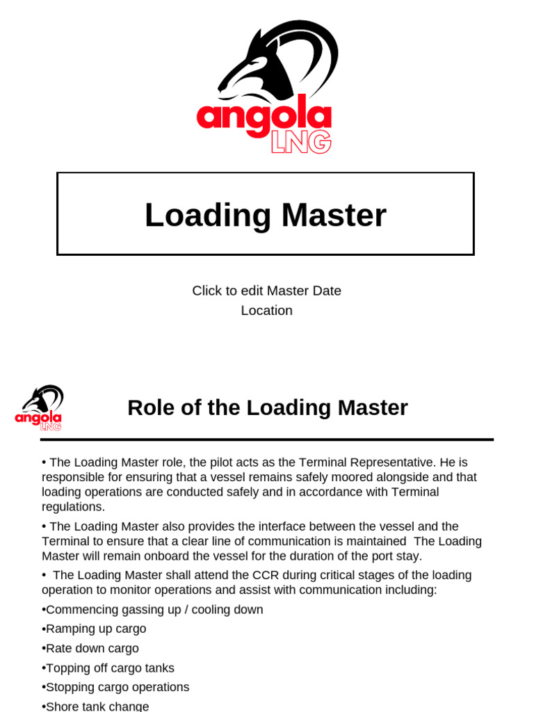 7 Loading Master Role | PDF | Shipping