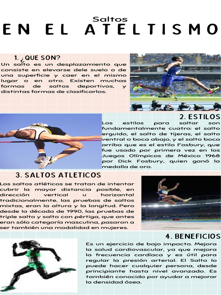 Beneficios y Tipos de Saltos Atléticos | PDF