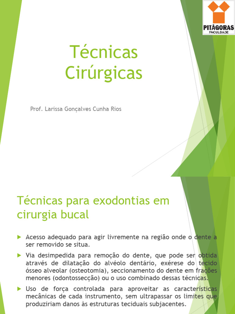 Técnicas Cirúrgicas U3-2 | PDF | Dente humano | Osteoporose