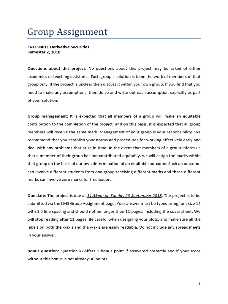 Group_Assignment_final | PDF | Hedge (Finance) | Futures Contract