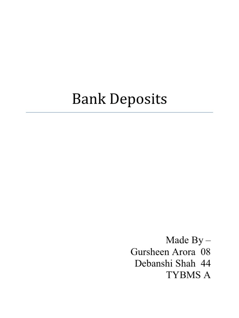 IAPM Assignment | PDF | Transaction Account | Deposit Account