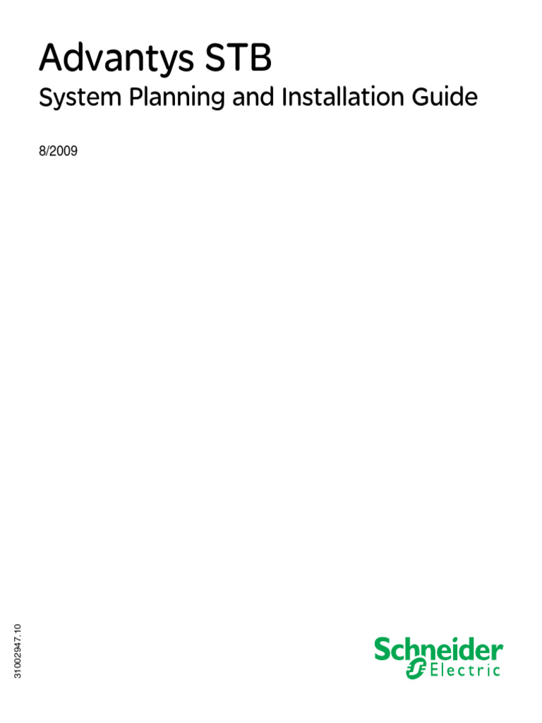 Schneider Advantys STB System Planning and Installation Guide | PDF ...