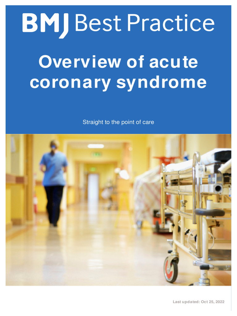 Overview of Acute Coronary Syndrome | PDF | Myocardial Infarction ...