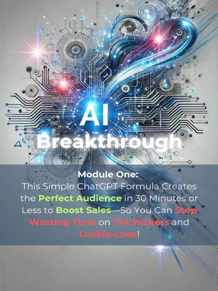 AI Breakthrough Module One - Perfect Avatar Using ChatGPT. | PDF ...