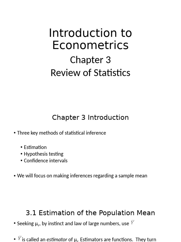 SW Ch 03 Piskula(2) | PDF | Estimator | P Value