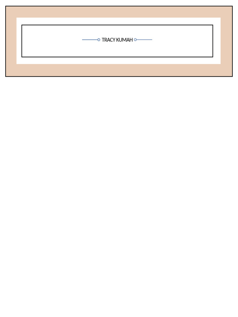 TRACY KUMAH Cv | PDF