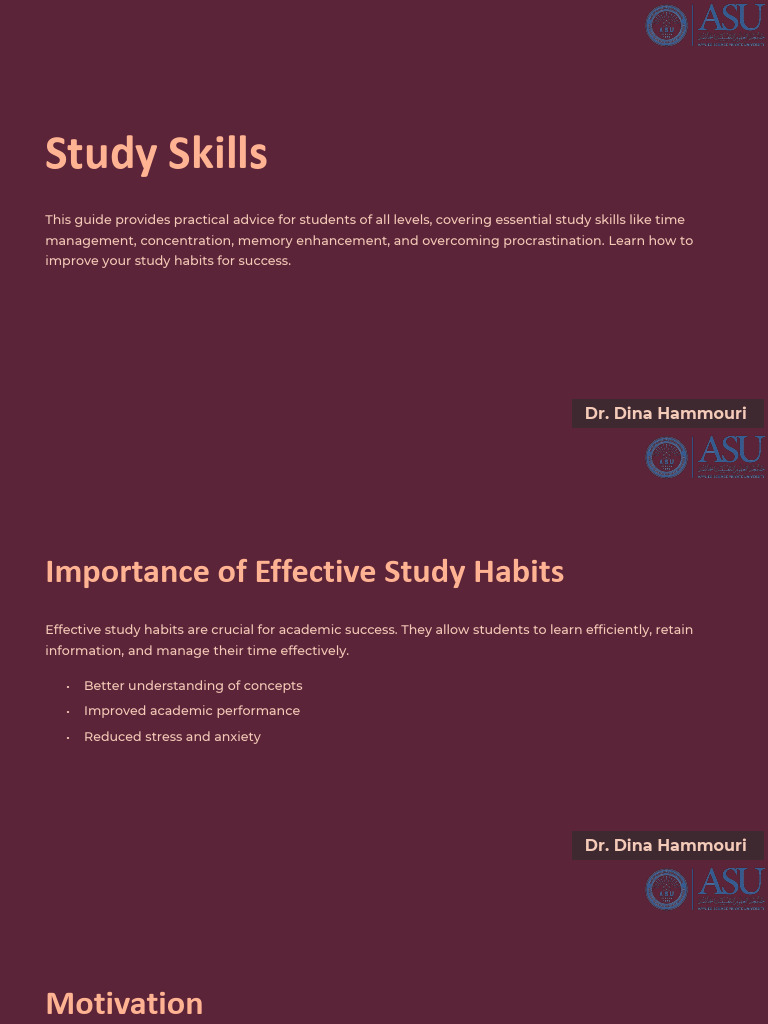 Introduction To Study Skills 14-10-2024 | PDF | Study Skills | Disciplines