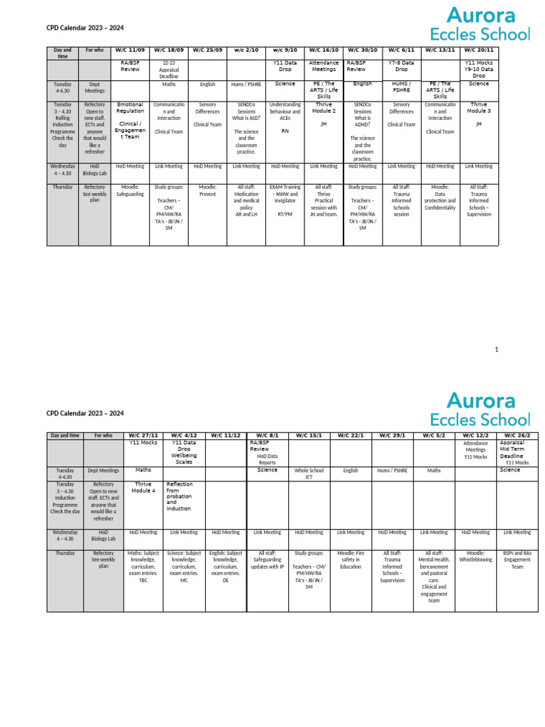 CPD 2023 - 2024 - Final - Version 1 | PDF
