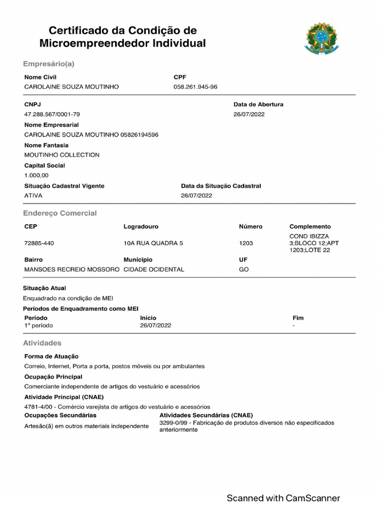 Ccmei 47288567000179 | PDF