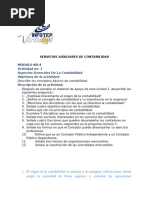 Actividad 1 Del Módulo 1 | PDF | Contador | Contabilidad