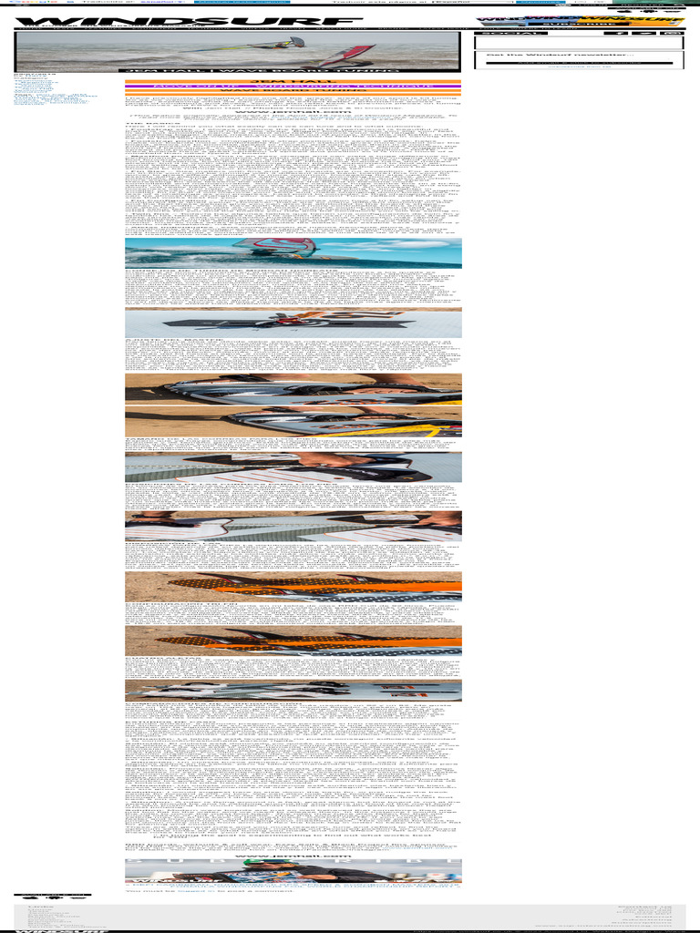 Tuning de Tablas de Windsurf | PDF