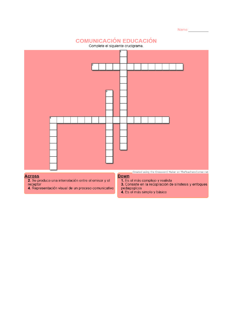 Crucigrama. Sofia Suazo | PDF