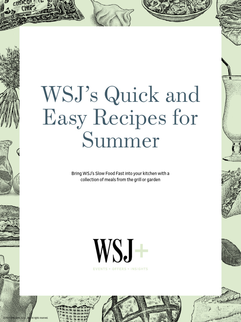 WSJ+ Recipes-for-Summer - Ebook | PDF | Pizza | Zucchini