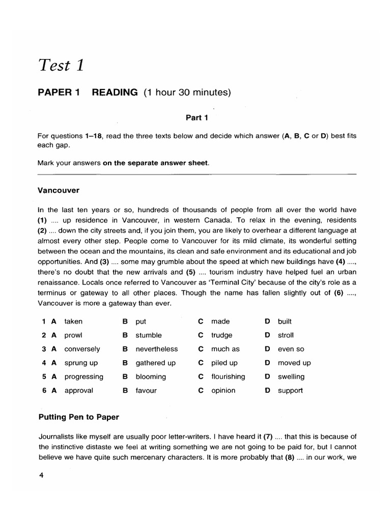 NEC Foundation 11 September 27th Reading Use of English | PDF