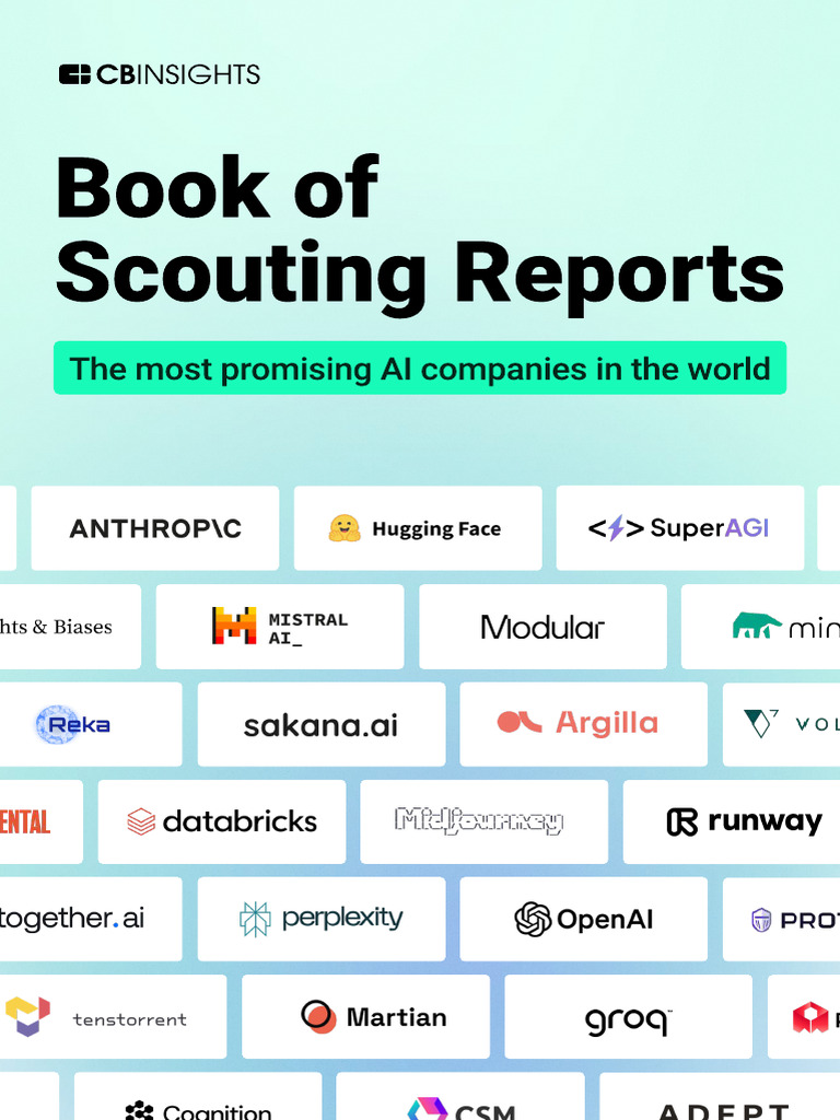 CB Insights Scouting Reports AI 100 2024 | PDF | Intelligence (AI) & Semantics | Artificial ...
