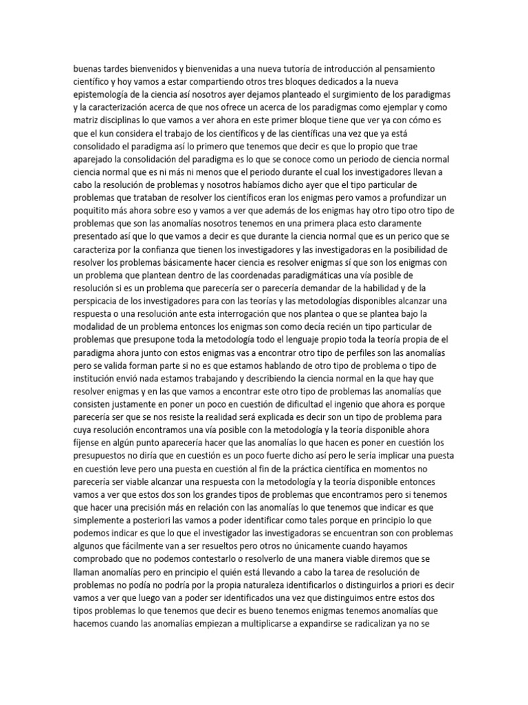 Revolucion Cientifica IIII | PDF | Paradigma | Escepticismo