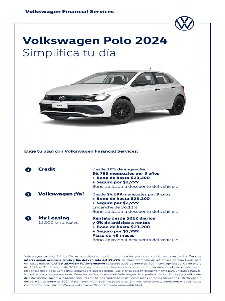 Infografia qr24 Volkswagen Polo | PDF