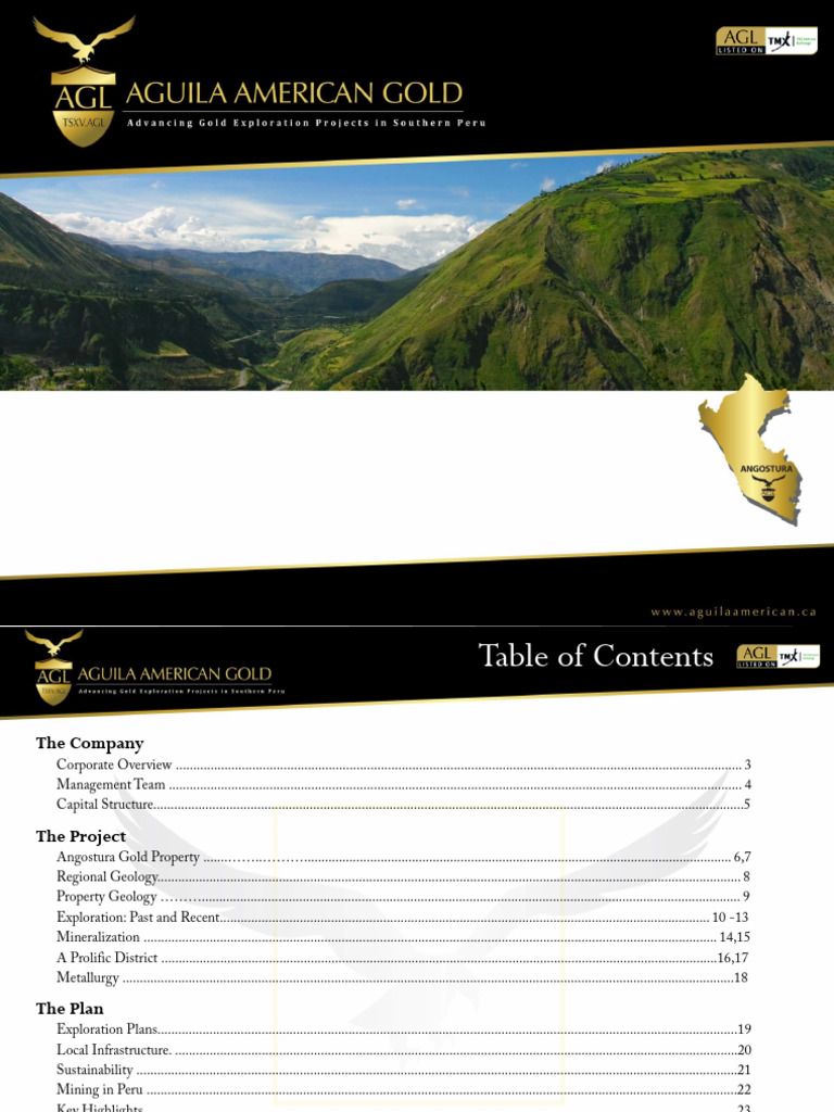 Angostura Gold Property Overview | PDF | Mining | Gold
