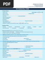 Member Withdrawal Form | PDF