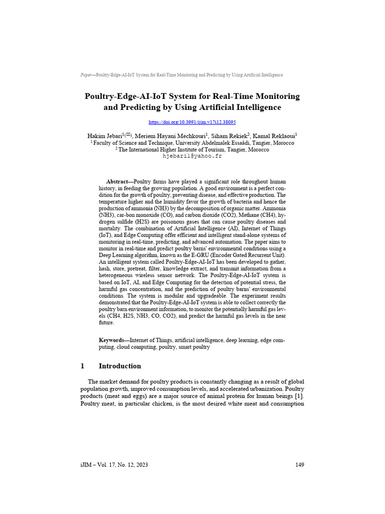 Poultry-Edge-AI-IoT System For Real-Time Monitoring and Predicting by ... Poultry-Edge-AI-IoT System For Real-Time Monitoring and Predicting by ...