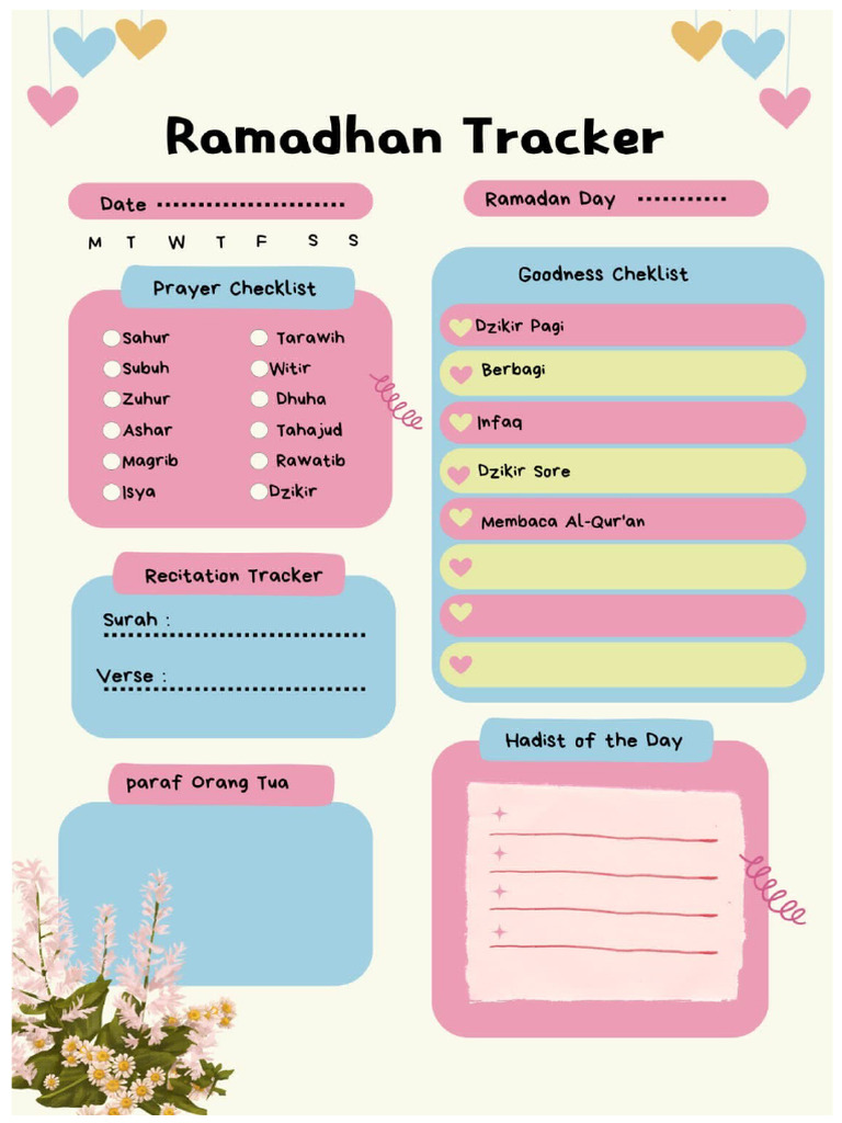 Ramadhan Tracker | PDF