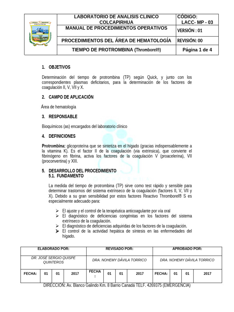 Thromborel®) | PDF | Coagulación | Sangre