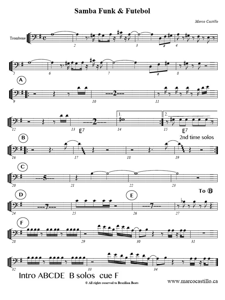 Samba Funk & Futebol - Trobone | PDF | Chess Competitions | Chess