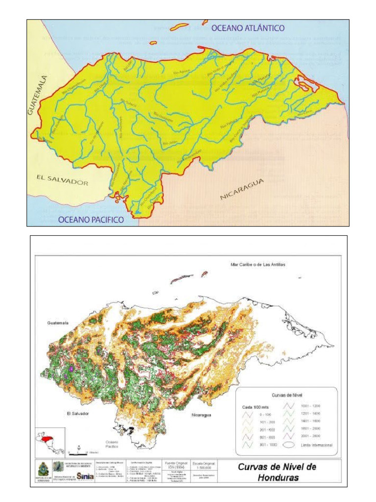 Mapa Hidrigrafico Puertos y Orografico | PDF