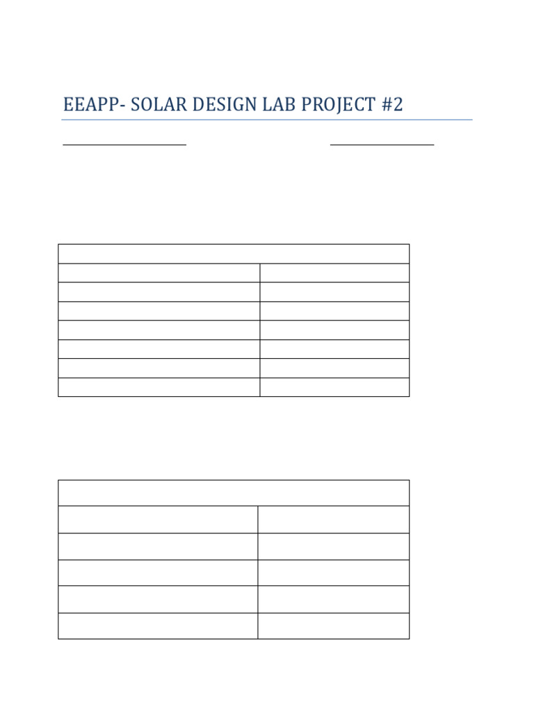 Solar Design Lab Project Guide | PDF | Science & Mathematics | Technology & Engineering