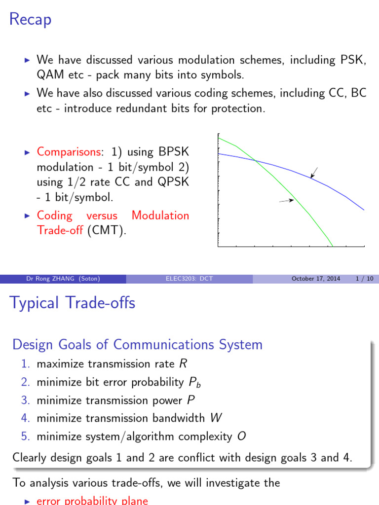 6-Coding Modulation Tradeoff | PDF | Radio Technology | Computer Data