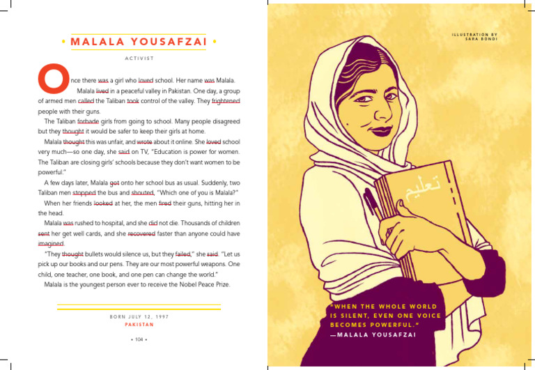 Malala Yousafzai: Activist Story | PDF