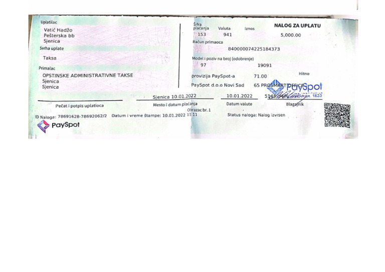 Taksa 5000 Za Vatic Hadza Po Clanu 145 1 | PDF