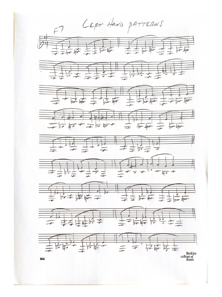 Left Hand Bluesand Boogie Patterns | PDF