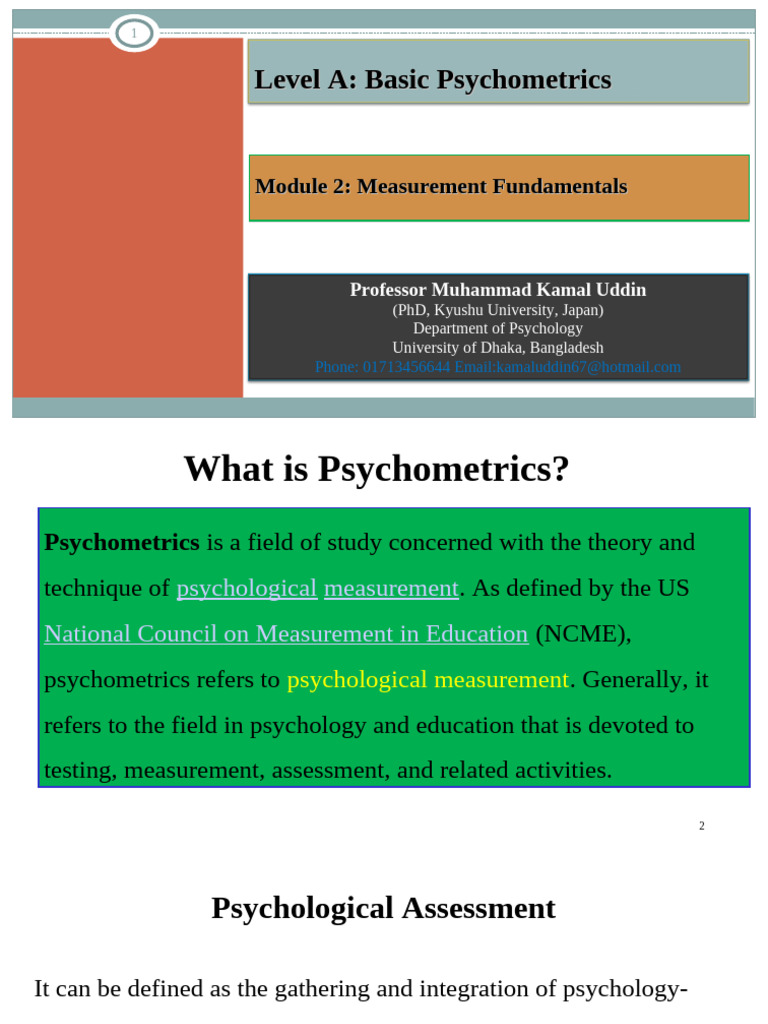 Module 2 - Measurement Fundamentals | PDF | Level Of Measurement ...