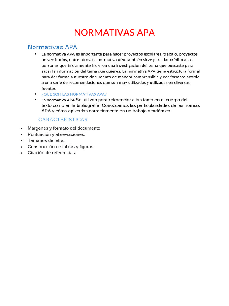 NORMATIVAS APA | PDF