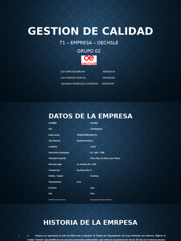 Los Industriales - Grupo02 - T1 | PDF | Lima | Perú