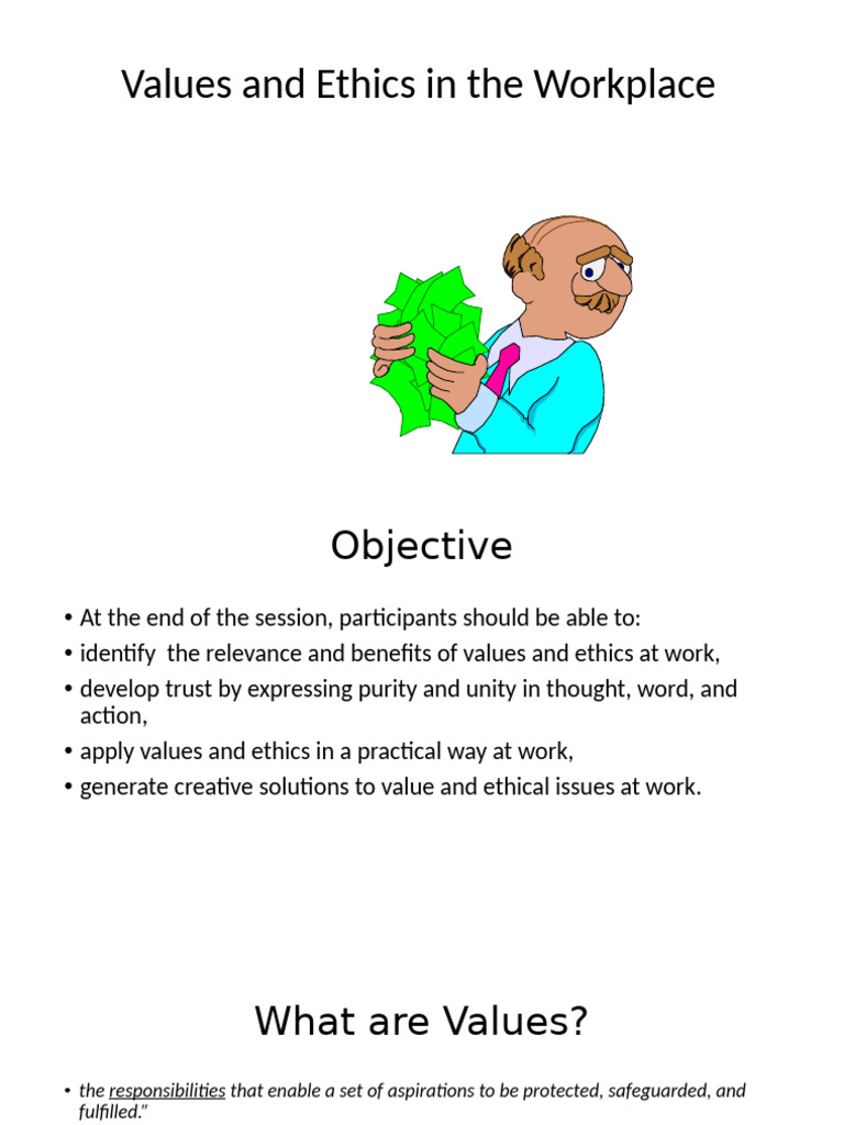 Workplace Values and Ethics Essentials | PDF | Employment | Sexual ...