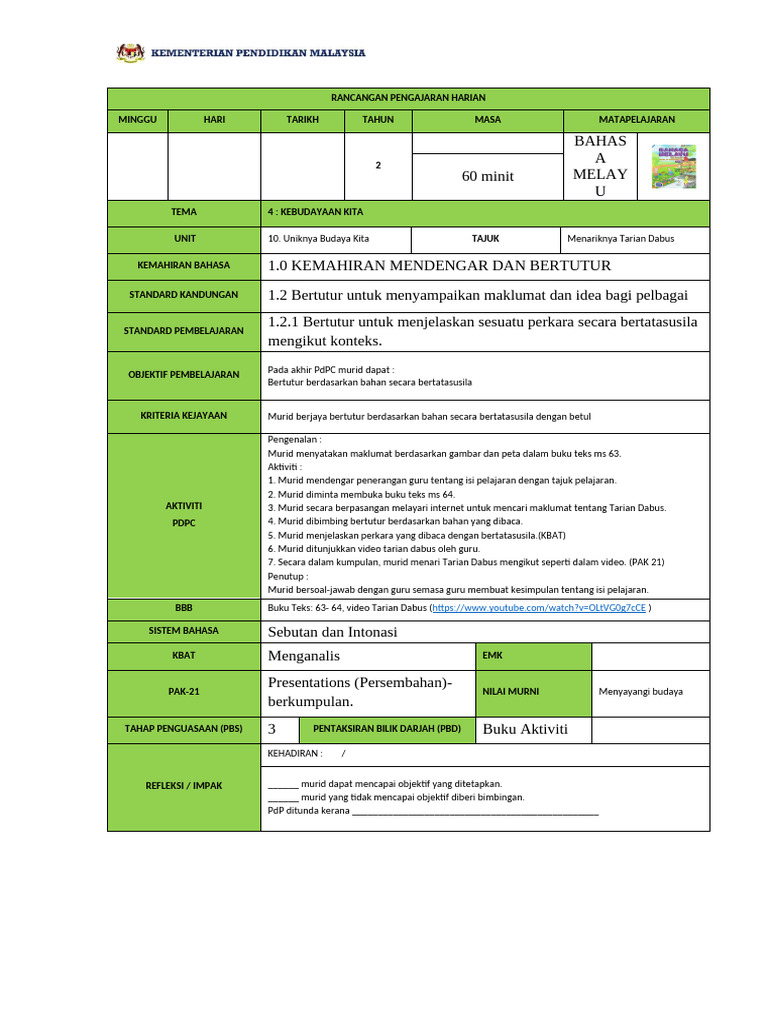 RPH BM THN 2-Unit 10 | PDF