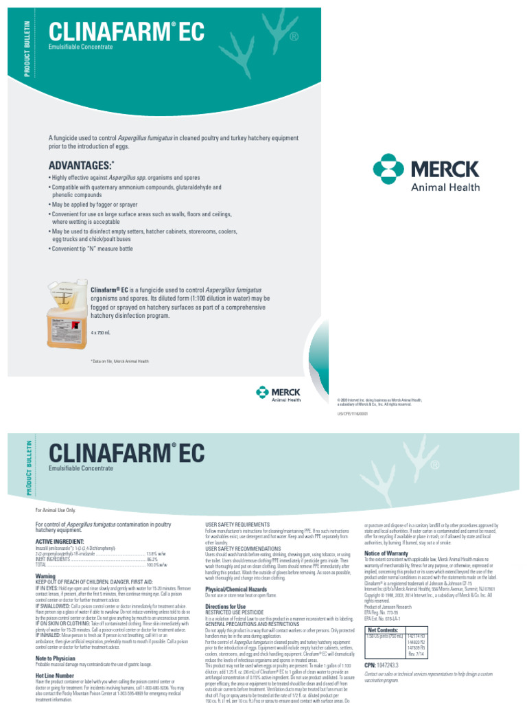 Clinafarm Ec. | PDF | Disinfectant | Personal Protective Equipment