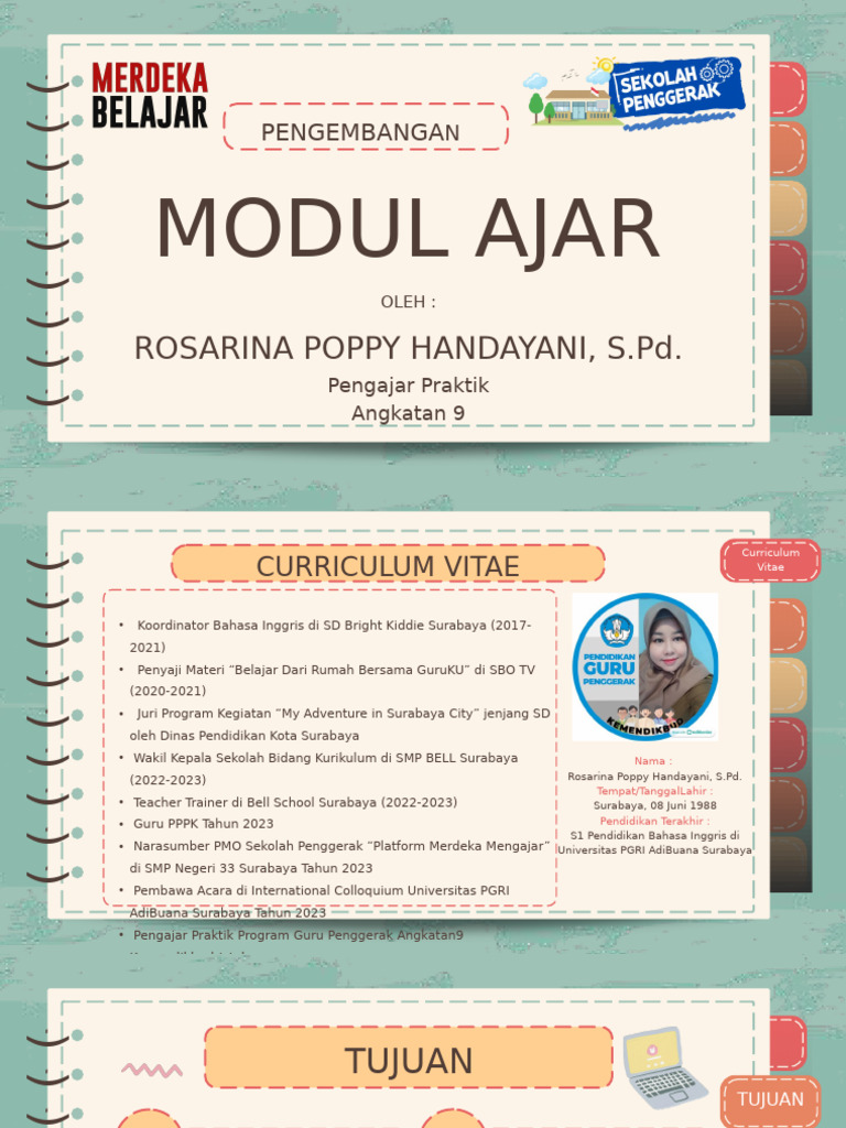 PPT MODUL AJAR (1) | PDF
