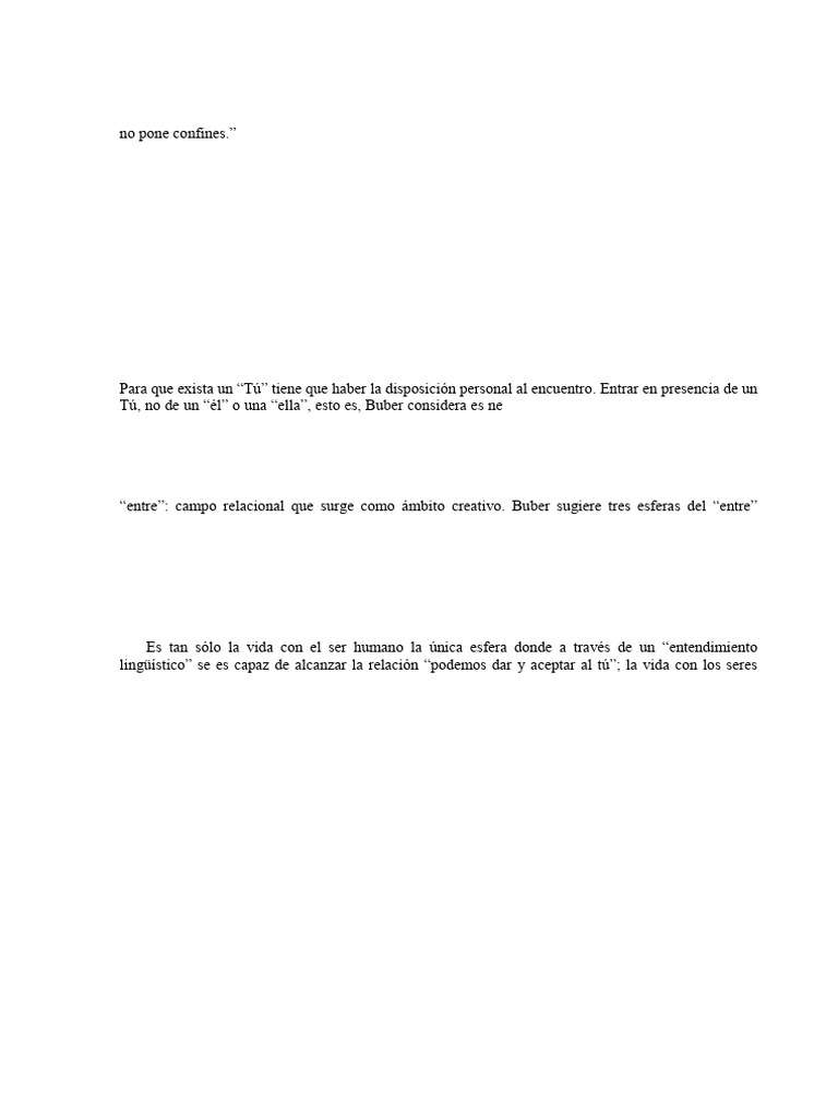 El Tu - Yo | PDF | Humano | Educación en artes liberales