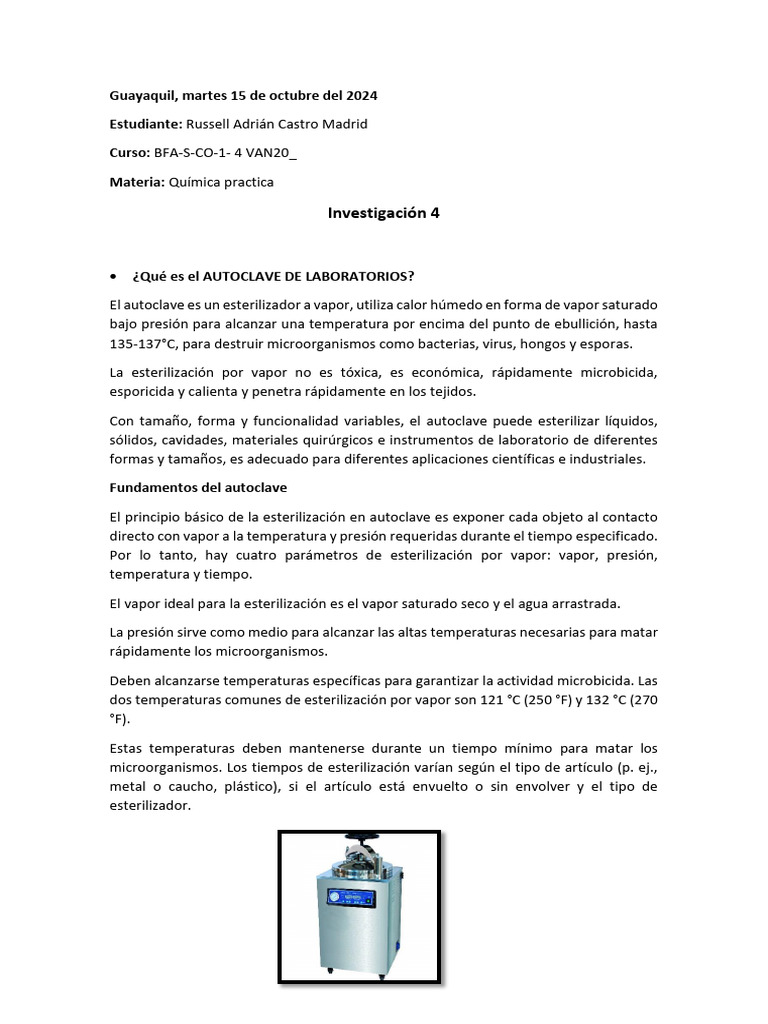 INV 4 (23!10!2024) Russell Castro | PDF | Hidróxido de sodio ...